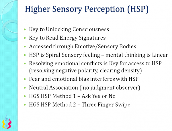Higher Sensory Perception - Ascension Glossary